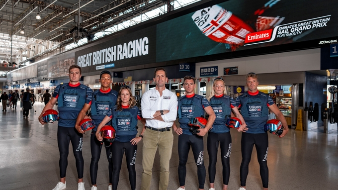 Sir Ben Ainslie's SailGP team lands in London as countdown to Emirates ...