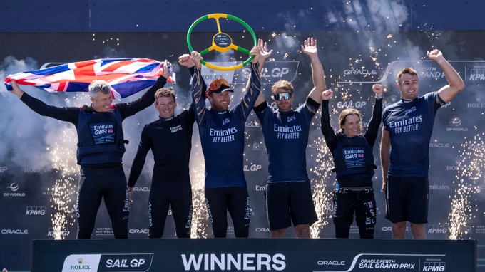 Defending champions Emirates GBR claim sensational victory at SailGP’s ...